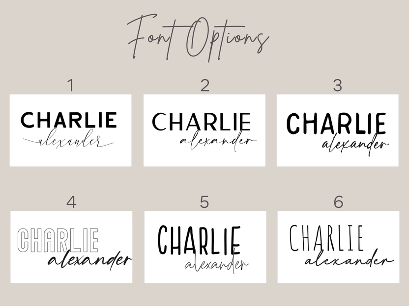 Nursery Name Sign - Charlie and Pine – Charlie + Pine