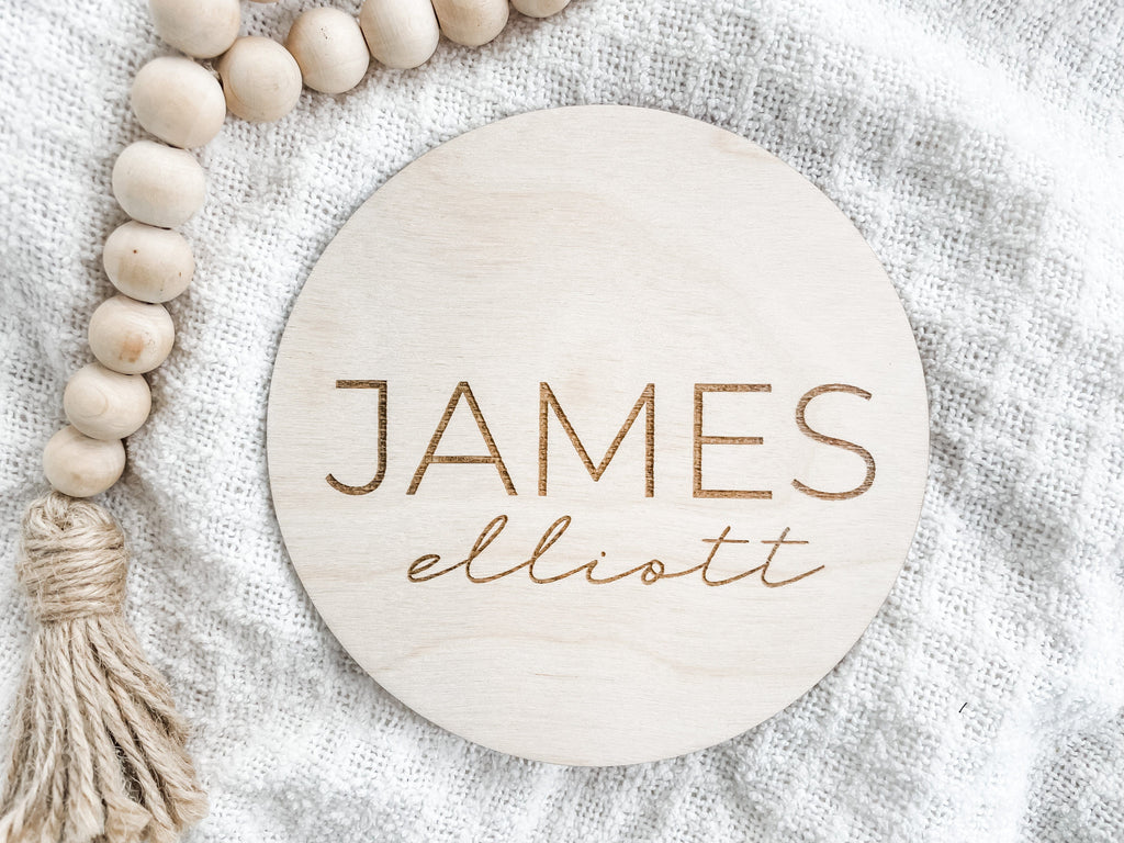 Hospital Baby Name Sign - Charlie and Pine – Charlie + Pine